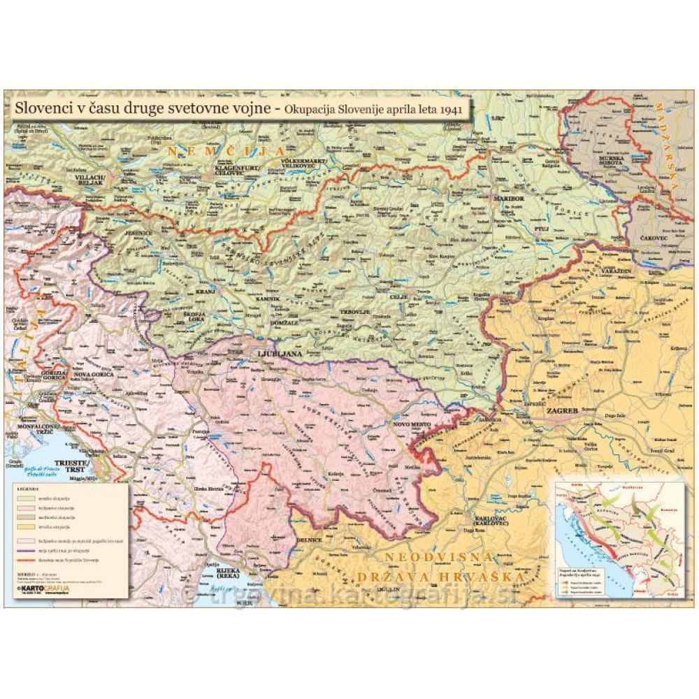 Stenski geološki zemljevid / karta Slovenije - zemljevidi.net