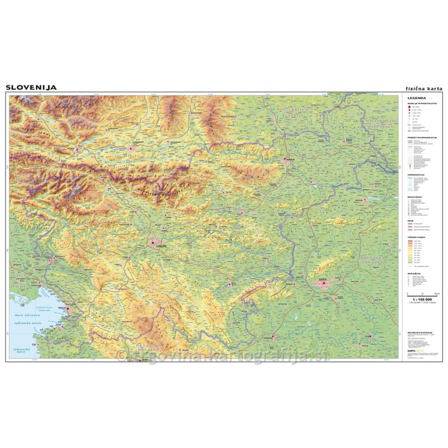 Stenski geološki zemljevid / karta Slovenije - zemljevidi.net